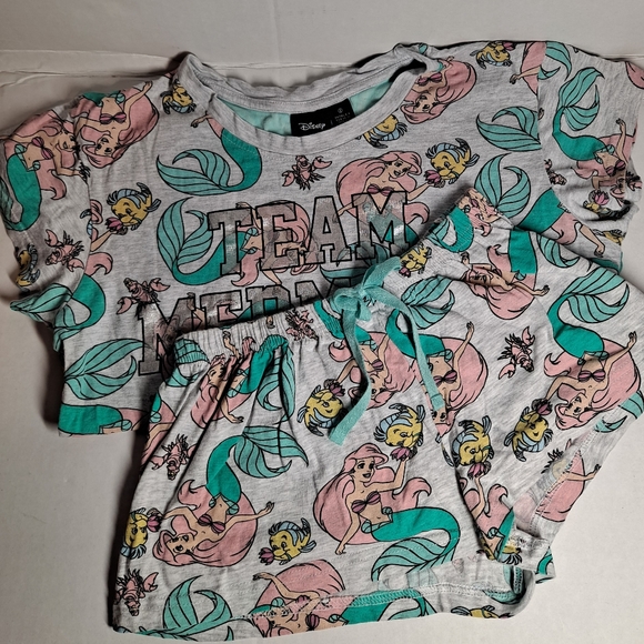 Disney | Intimates & Sleepwear | Disney Pajamas Team Mermaid Small 24 ...